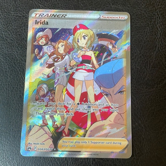 Pokemon | Toys | Authentic Pokmon Tcg Card Irida Gg63 Card Crown Zenith ...